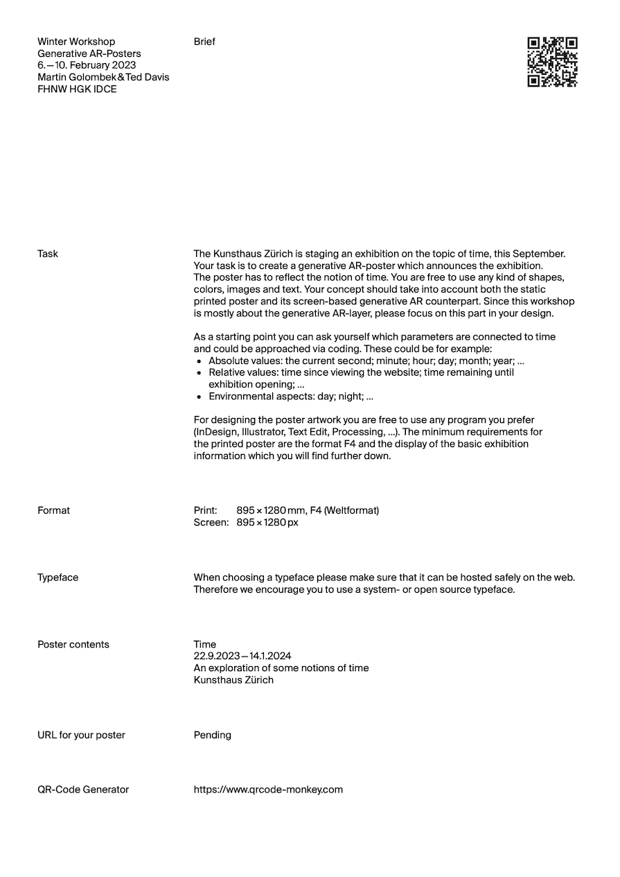 Generative AR-Posters